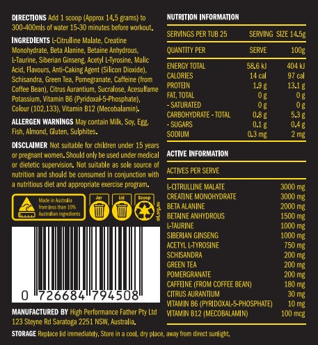 🔥Rise Pre-Workout – High Performance Father